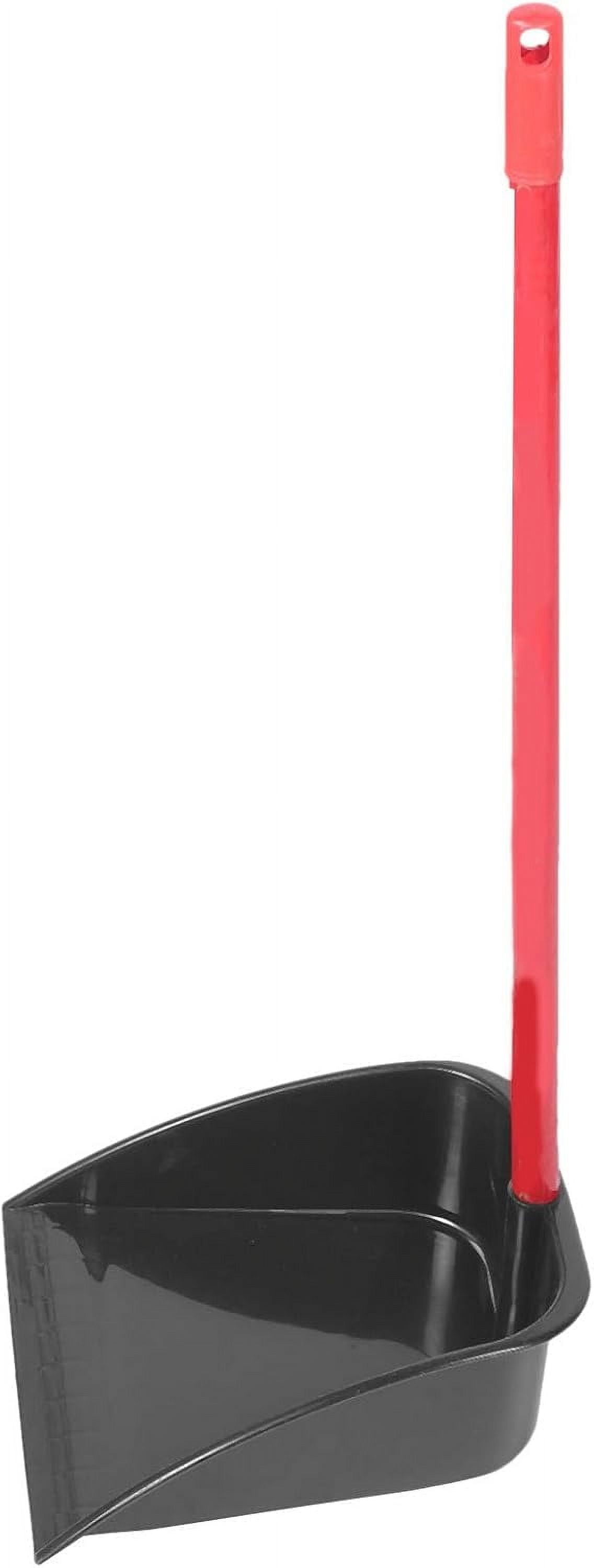 PRETYZOOM Upright Dustpan, 63cm Plastic Dustpan with Long Handle Lobby ...