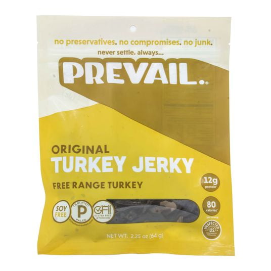 PREVAIL Turkey Jerky, Original, Free-Range-2.25 oz - Walmart.com