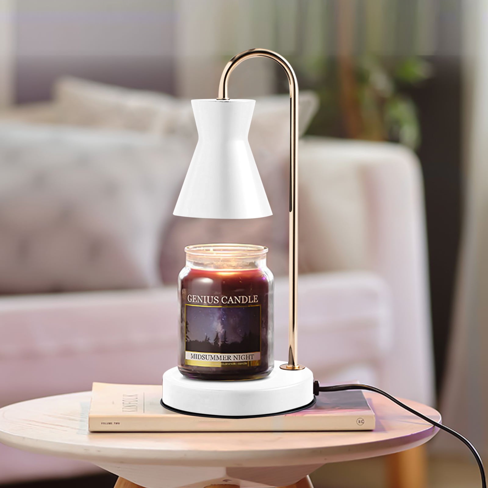 Hovilon Candle Warmer Lamp，Dimmable Electric Metal Top Down Light Heat ...