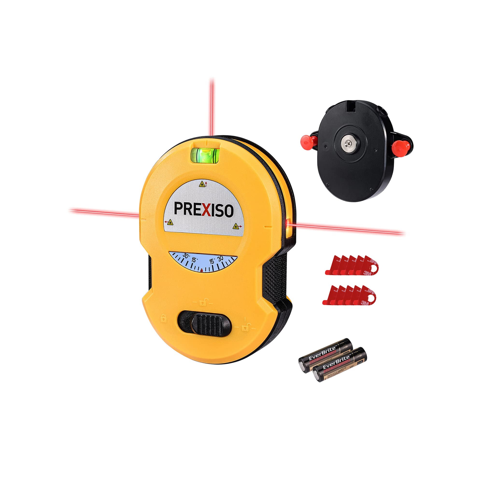 PREXISO Multi Surface Laser Level LED Light Vial, Horizontal & Vertical ...
