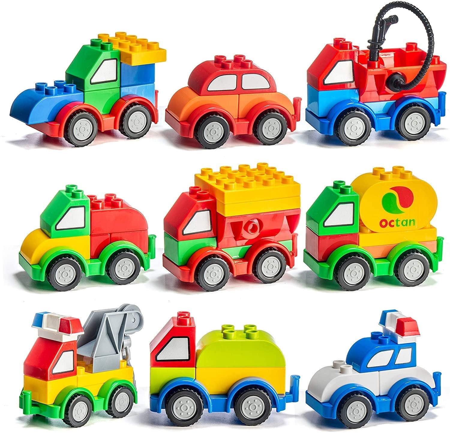 PREXTEX Building Toys Set Building Blocks - Build Your Own Toy Cars ...
