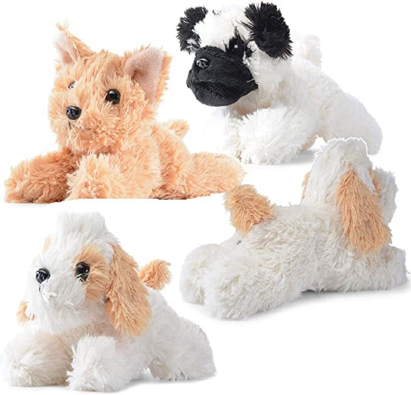 PREXTEX Stuffed Puppies - Set of 4 Cute Dog Toy Stuffed Animals for ...