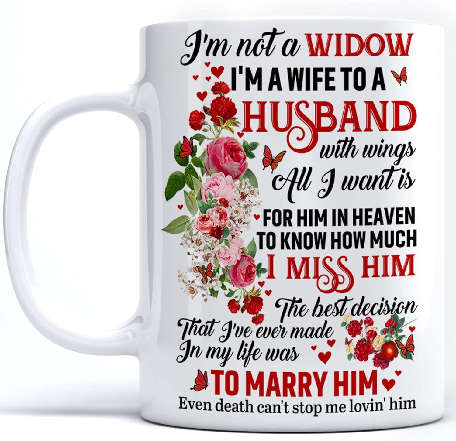 PREZZY I’m Not A Widow Mug I’m A Wife To A Husband With Wings Memorial ...