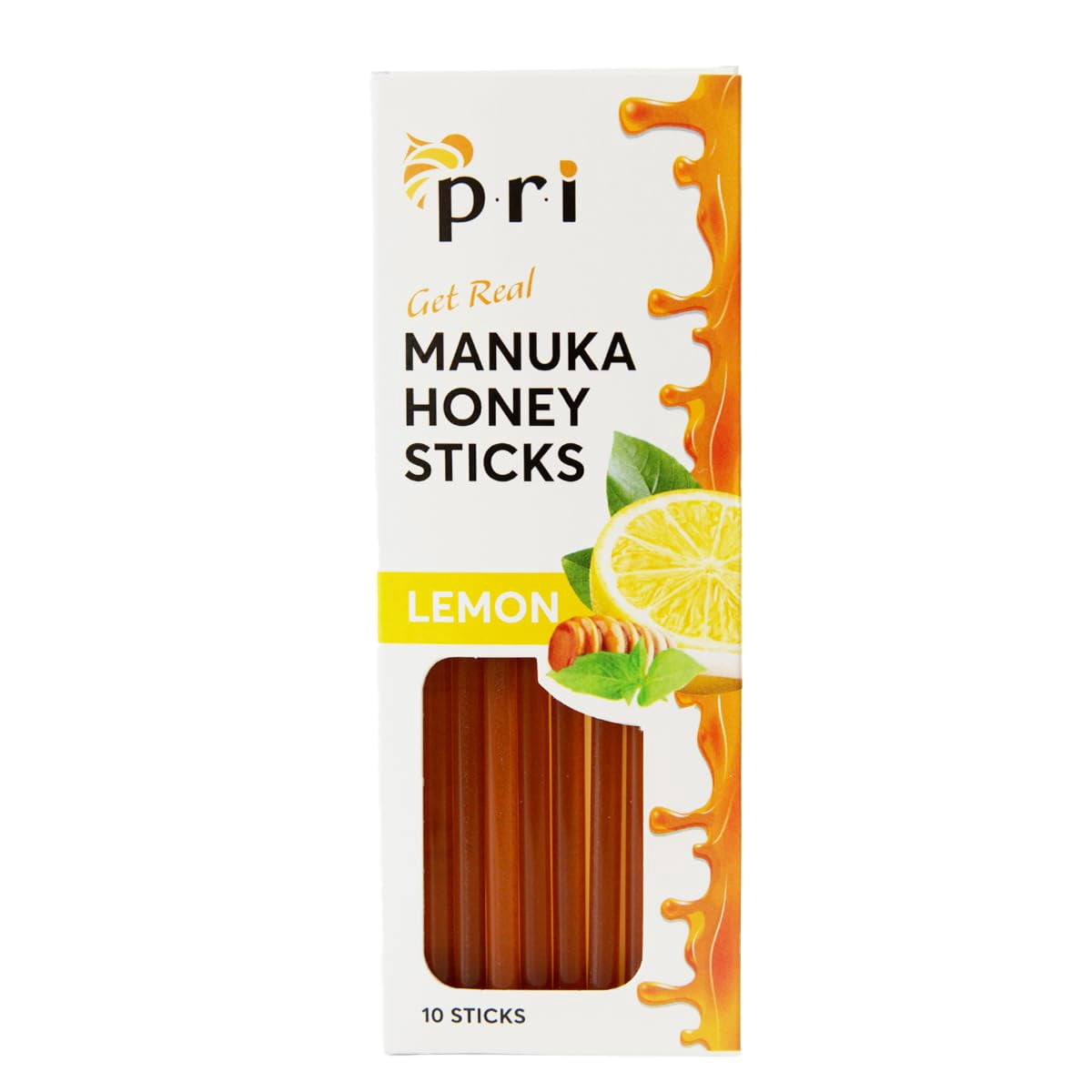 PRI Lemon Twist Manuka Honey Sticks, Certified MGO 30+, Raw New Zealand ...