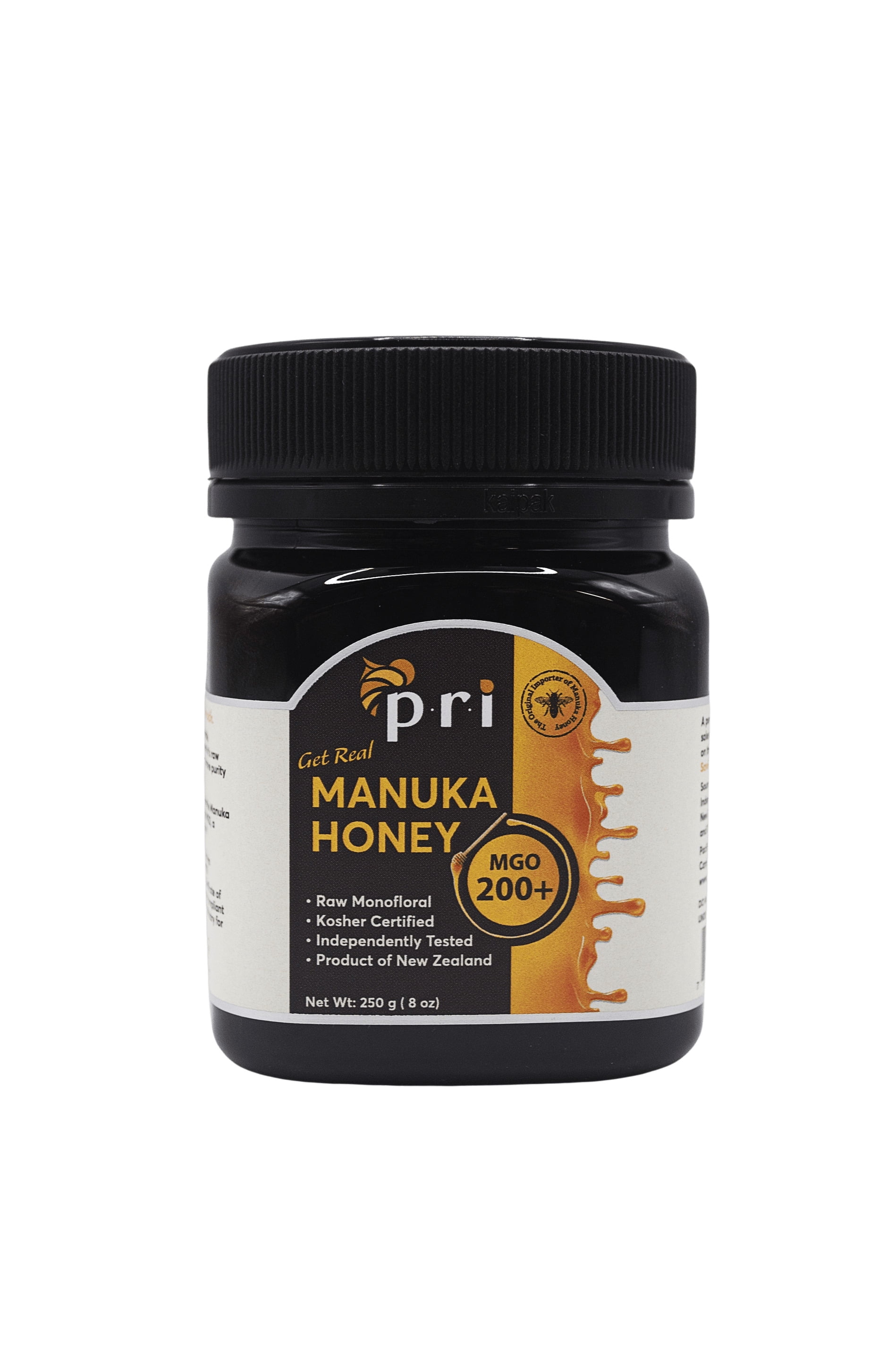PRI Manuka Honey, MGO 200+, Raw Monofloral Honey, 8.8oz from New ...