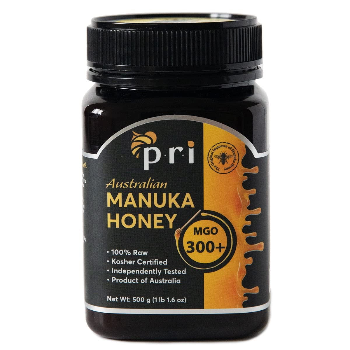 PRI Manuka Honey, MGO 300+, 1.1LB Australian Raw Manuka Honey (500g ...