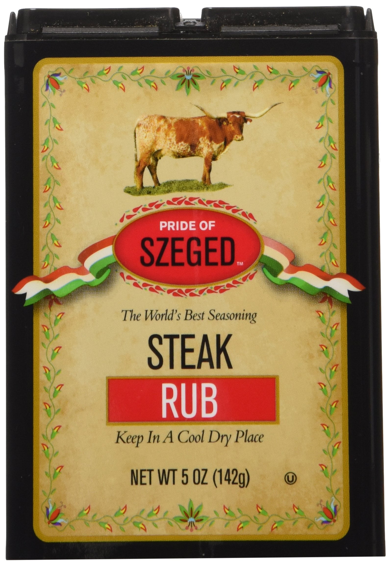 PRIDE OF SZEGED Steak MFF30 Rub Seasoning Spice Mix, Shaker and Pour ...