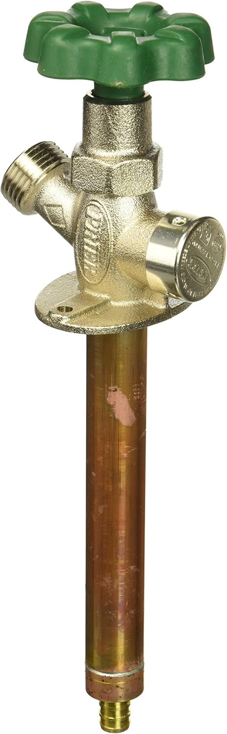 PRIER PRODUCTS P-164X06 Anti-Siphon Quarter Turn Wall Hydrant with 1/2 ...
