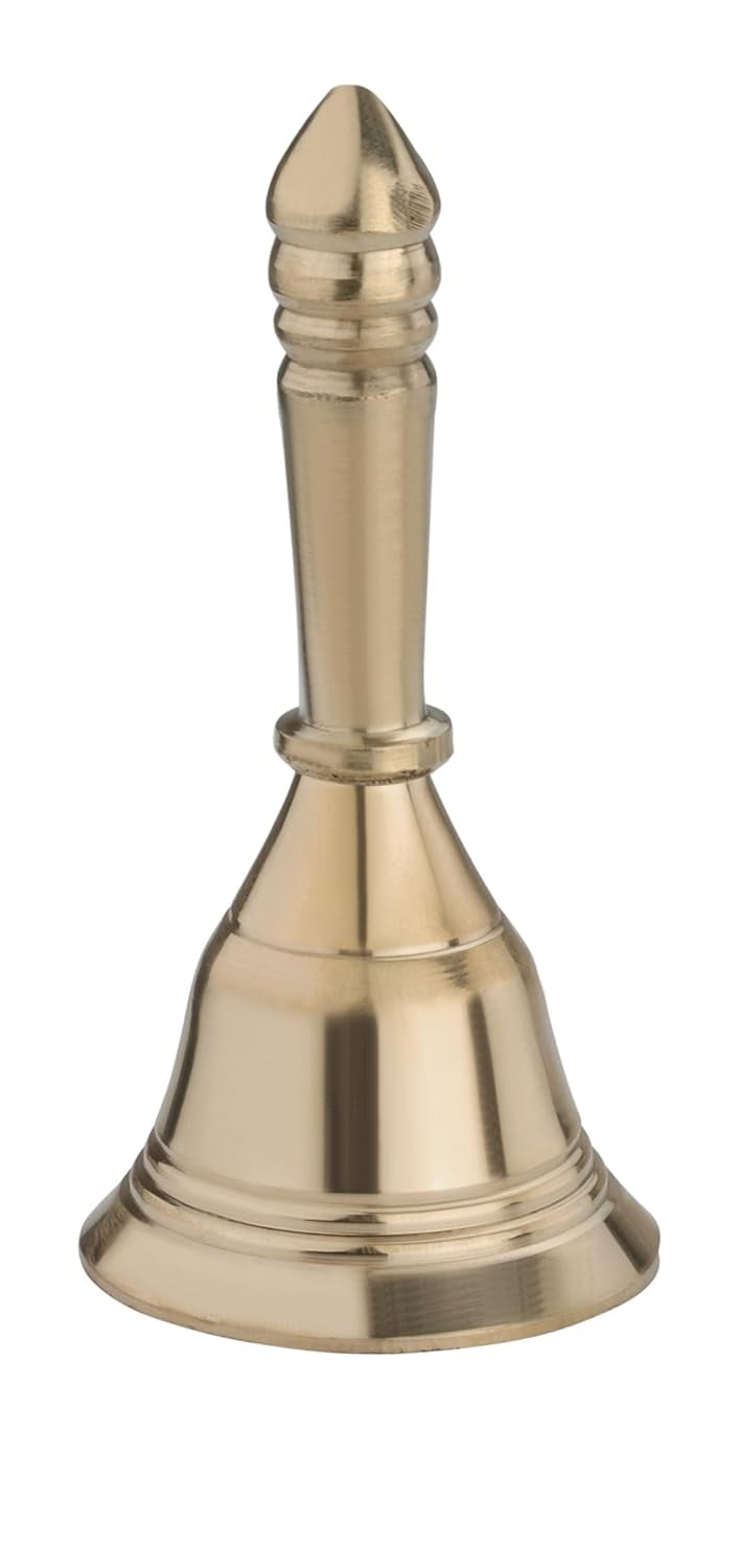 PRIGMA Brass Hand Bell for Pooja Ghanti for Mandir Home Temple Prayer ...