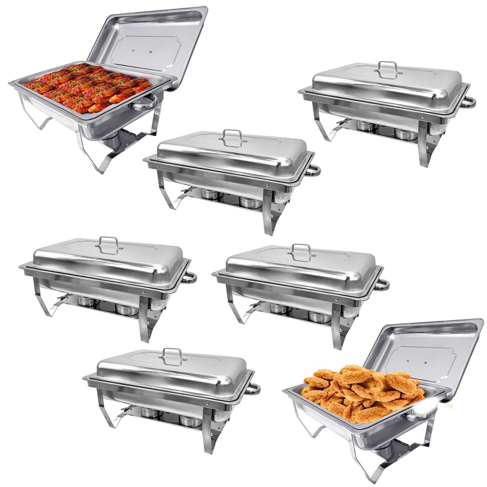 PRIJESSE 7 Pack Chafing Dish Buffet Set, 8QT Stainless Steel ...