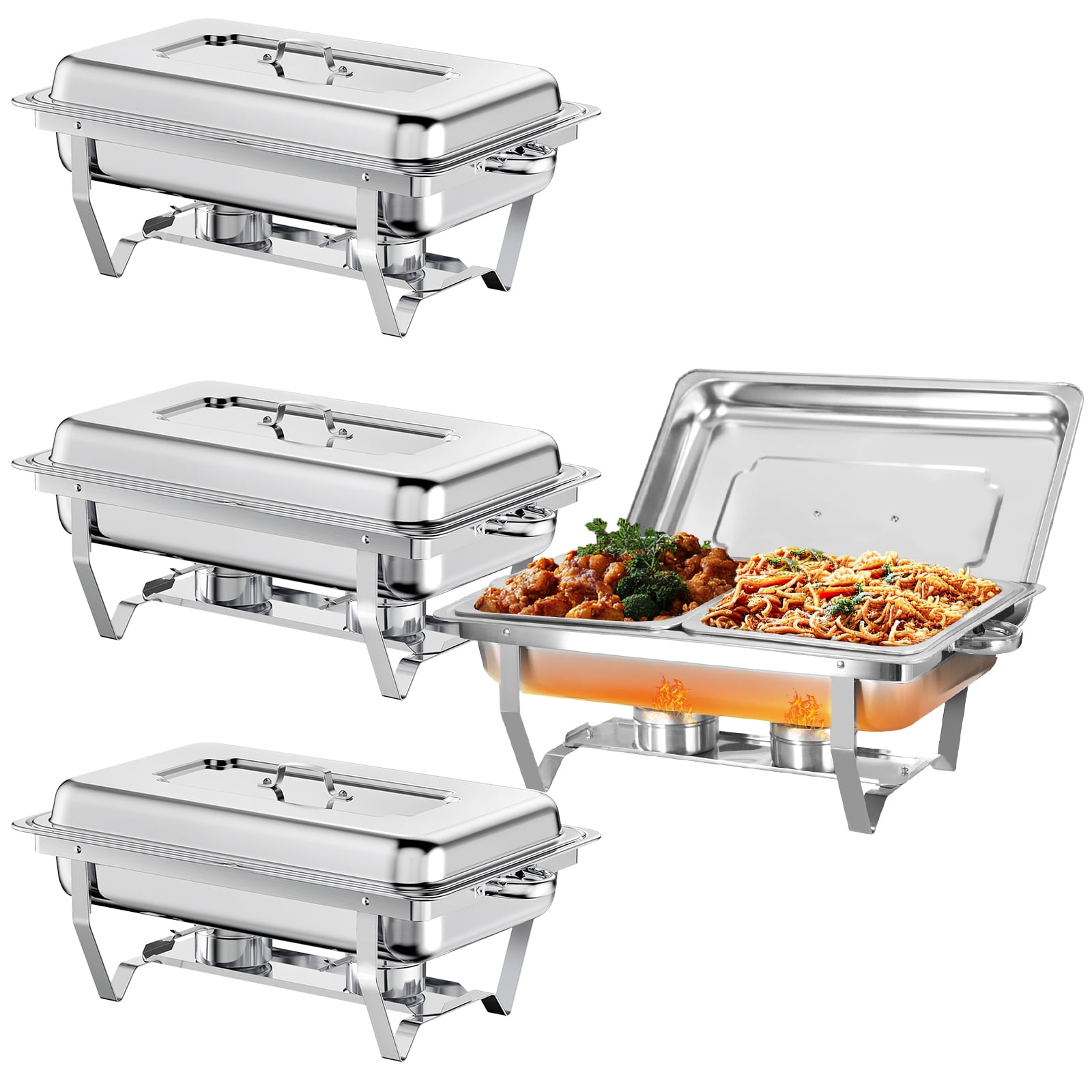 PRIJESSE Chafing Dish Buffet Set 8QT, Stainless Steel Chafers and ...