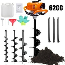 WILD BADGER POWER Auger Post Hole Digger 2.6HP 1.9KW Strong 53cc Gas ...
