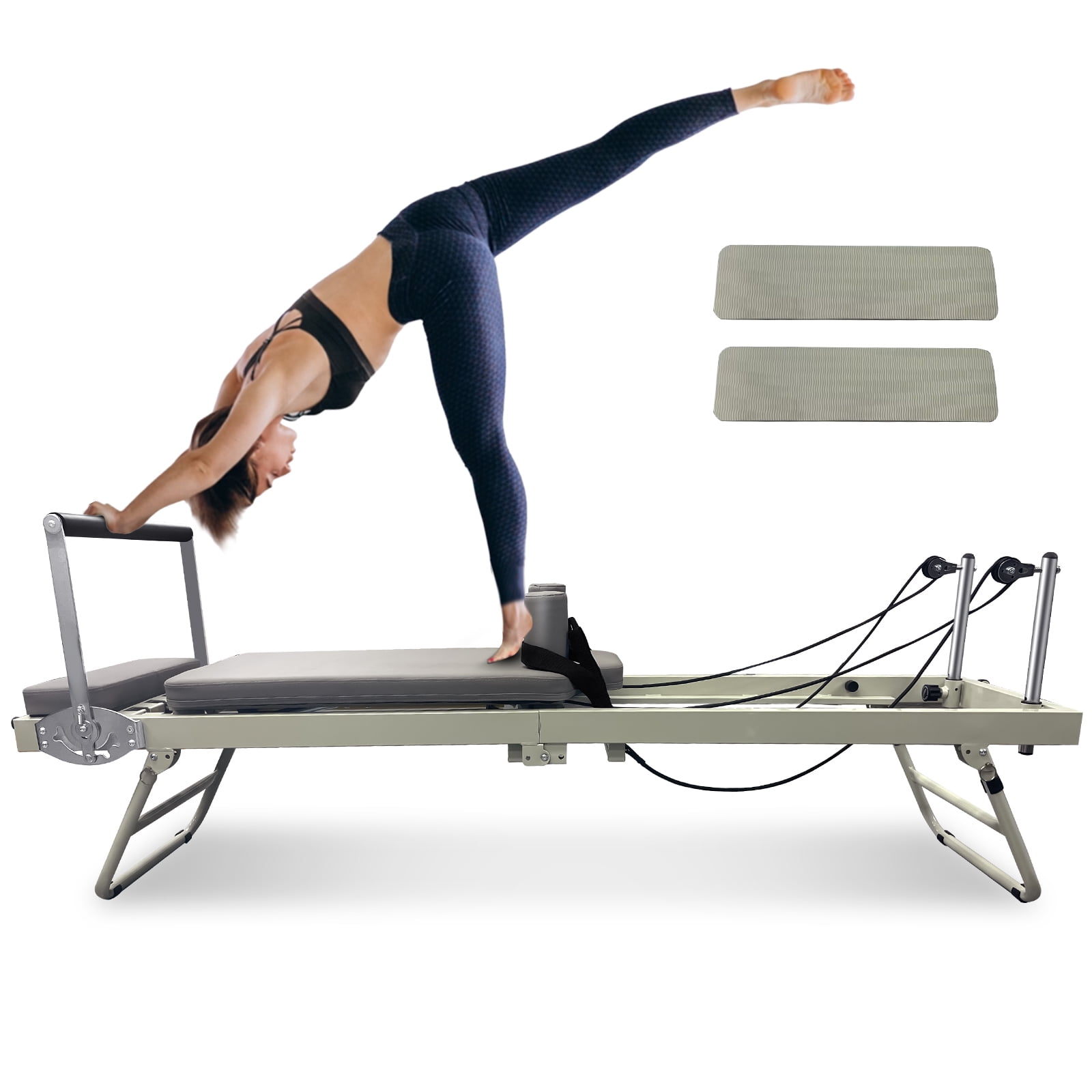 PRIJESSE Pilates Reformer ,77" Foldable Pilates Board with Adjustable ...