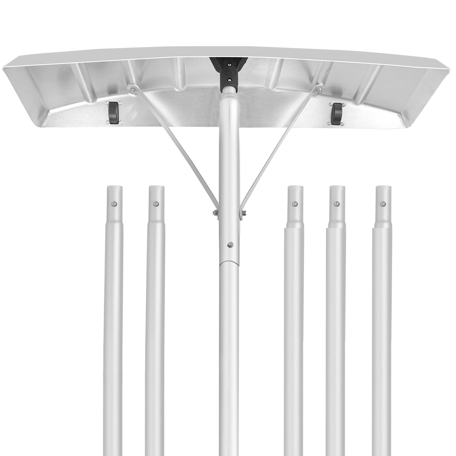 PRIJESSE Telescoping Roof Rake for Snow, 5-21 Ft Adjustable with Wheels ...