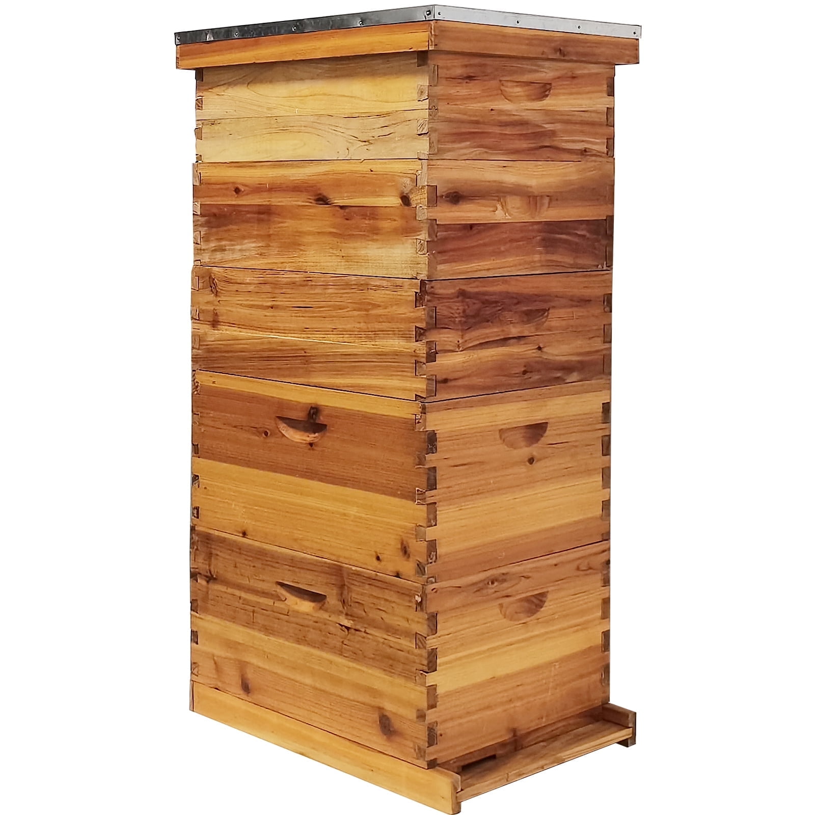 PRIJESSE 5 Layer Bee Hive Complete Kit with Equipment & Frames, 2 Deep ...