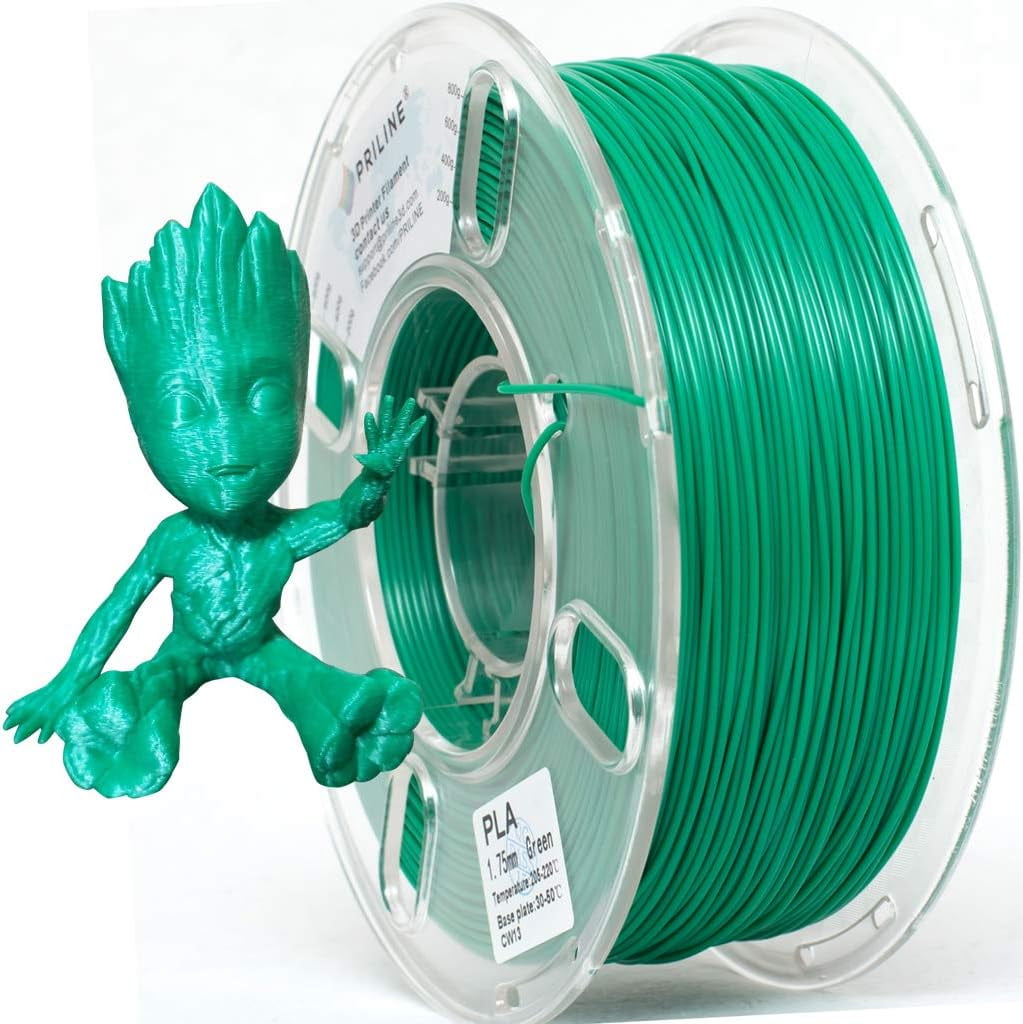 PRILINE PLA-1KG 1.75 3D Printer Filament, Dimensional Accuracy +/- 0.03 ...