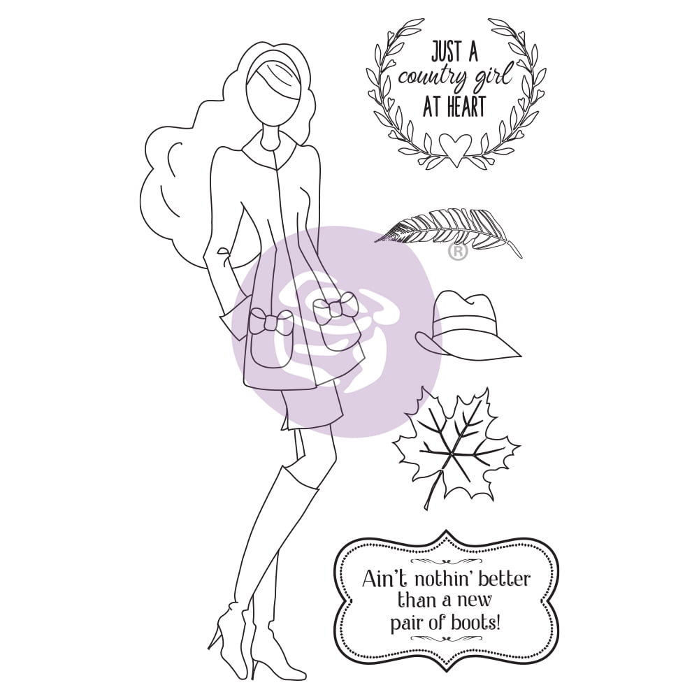PRIMA MARKETING INC Julie Nutting Doll Stamp - Jessi, DIY Crafting ...