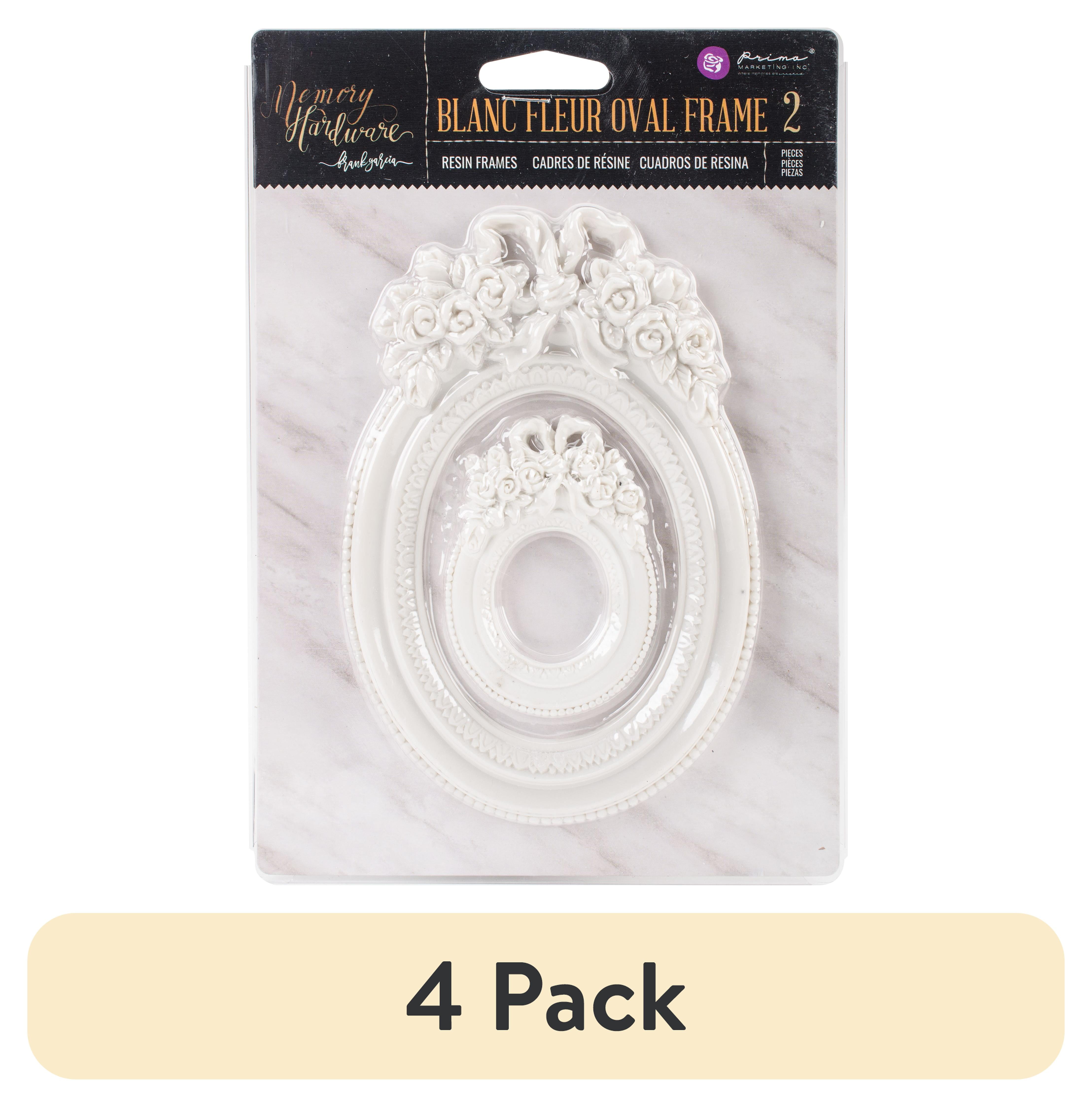 (4 pack) Prima Marketing Blanc Fleur Oval - Walmart.com