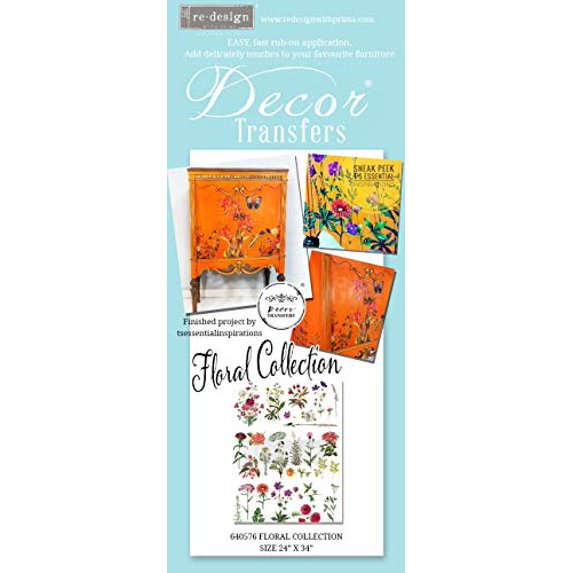 PRIMA MARKETING INC Redesign Transfer COL, Floral Collection 22"X32 ...