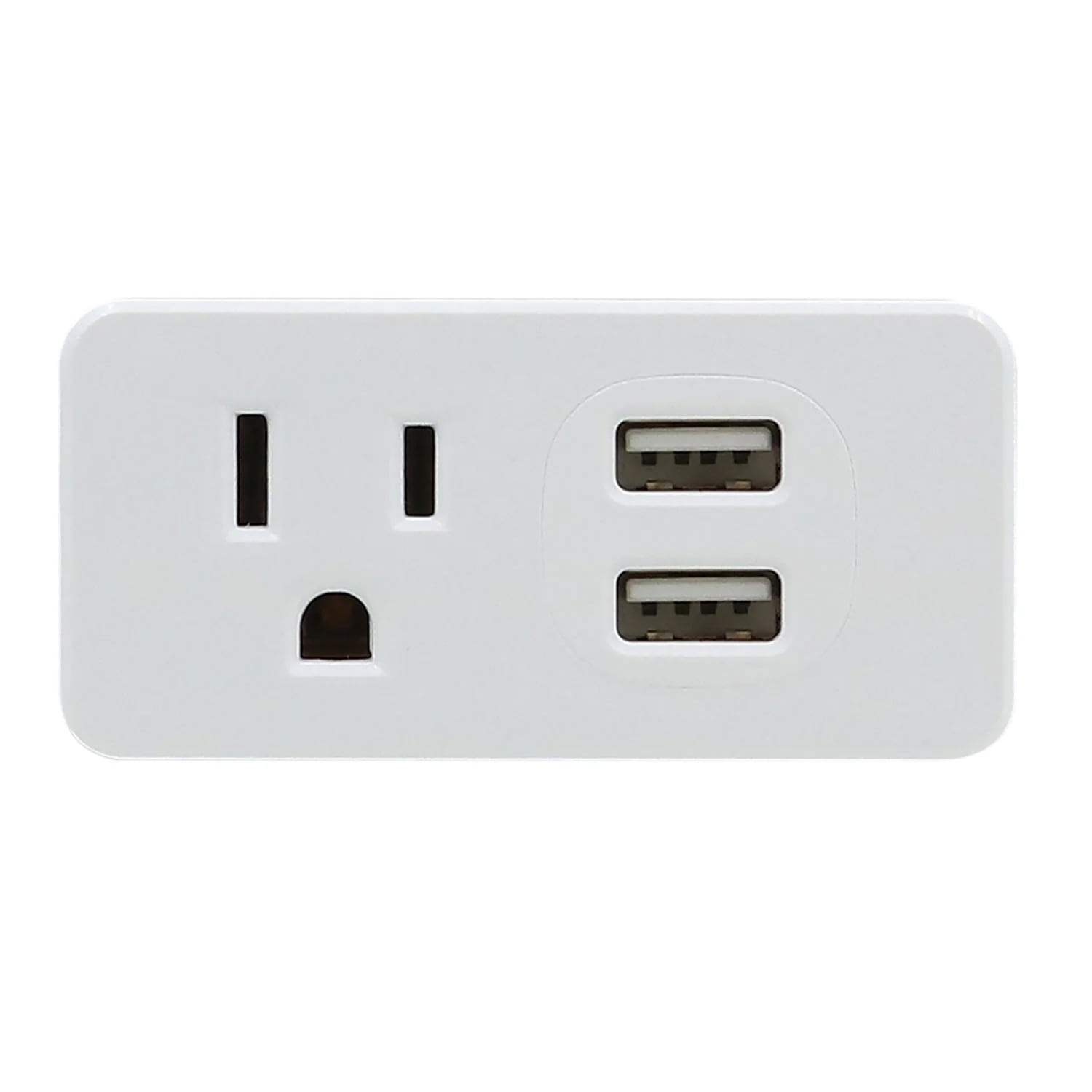 PRIME 1-Outlet Surge Protector Wall Tap with 2 USB-A Charging Outlets ...