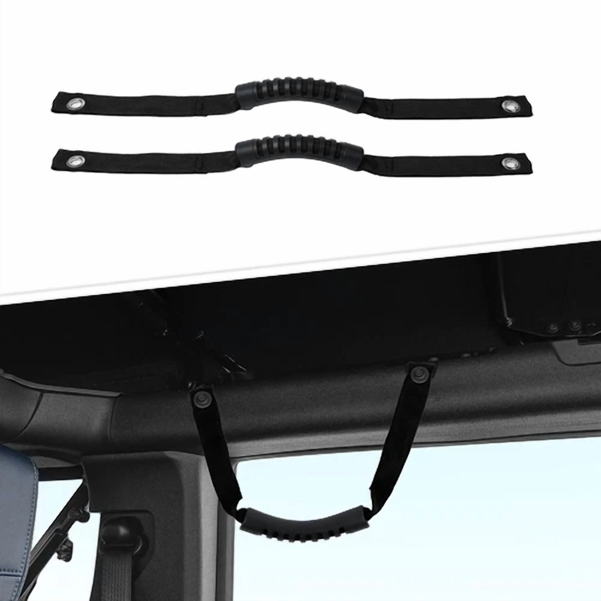 PRIME- 2X Roll Bar Paracord Grab Handles Accessories For Ford Bronco ...