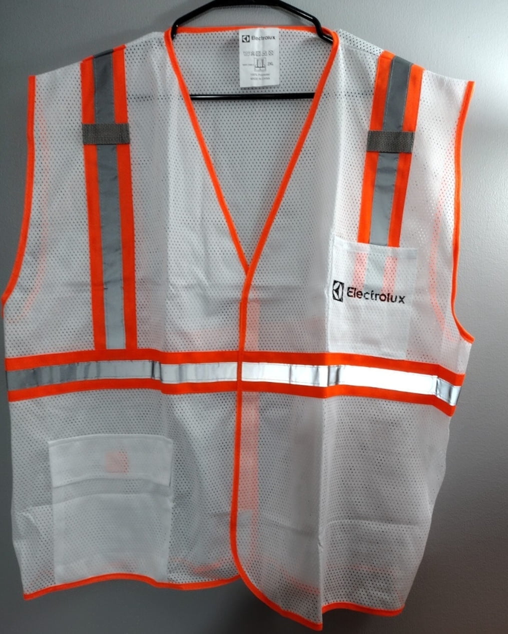 PRIME GUARD High Visibility Hazmat PPE Safety Vest, Neon White Mesh ...