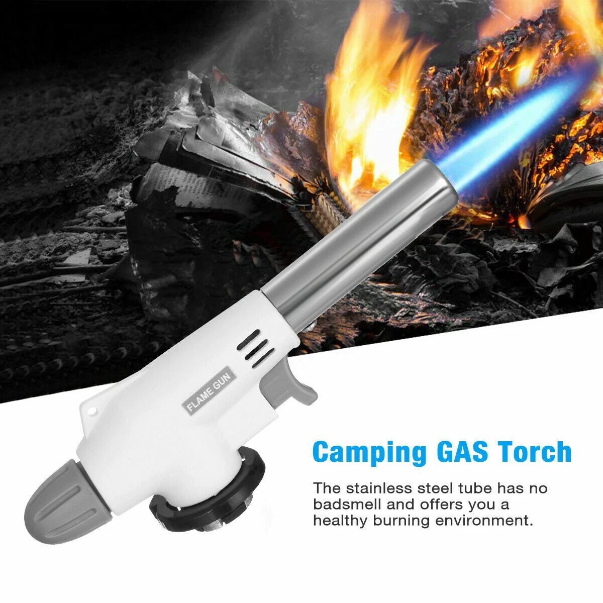 PRIME- Portable Camping Gas Torch Welding Maker Lighter Butane Burner ...
