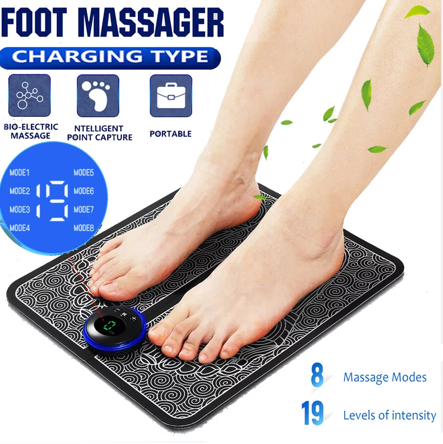 PRIME- Portable Electric Foot Massager Pad Blood Circulation Leg Muscle ...