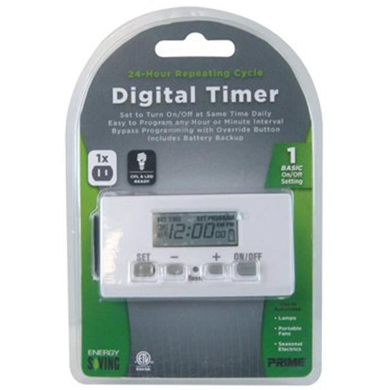 PRIME WIRE AND CABLE TIMER 24HR DIG 1OT - Walmart.com