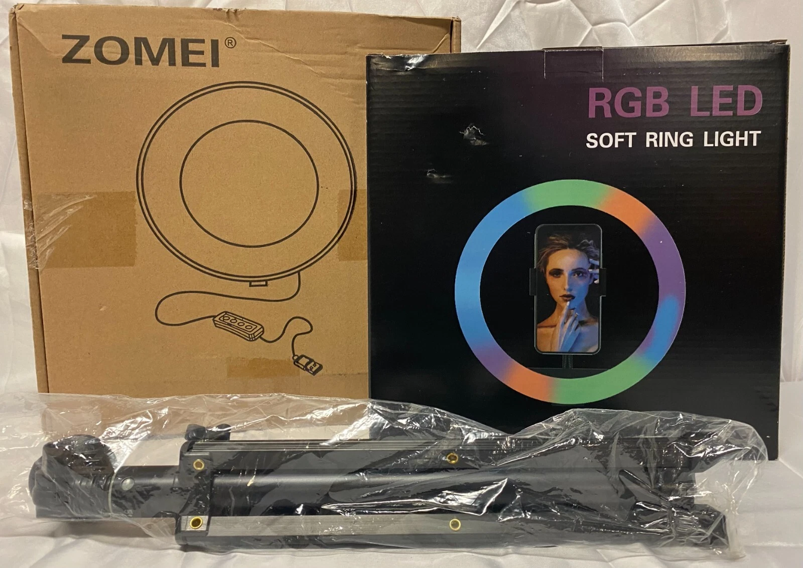 PRIME- Zomei~ 10In Led Ring Light Tri Pod, Adjustable Stand & Lights ...