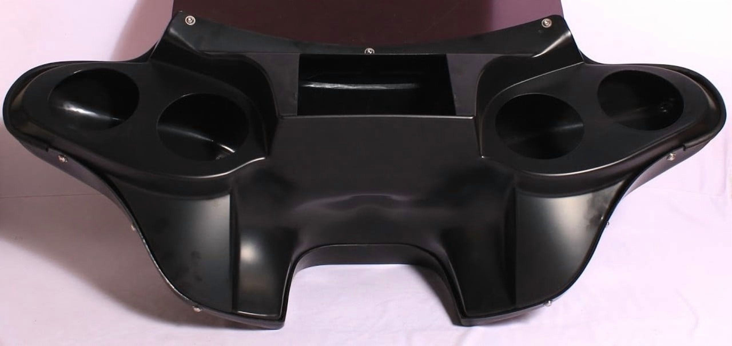 PRIMER BLACK BATWING FAIRING WINDSHIELD for Harley SOFTAIL FATBOY ...