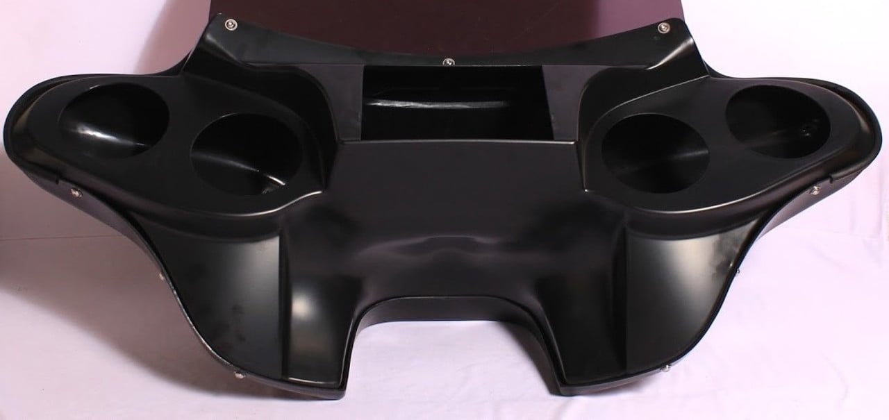 PRIMER BLACK BATWING FAIRING WINDSHIELD for Harley SOFTAIL FATBOY ...