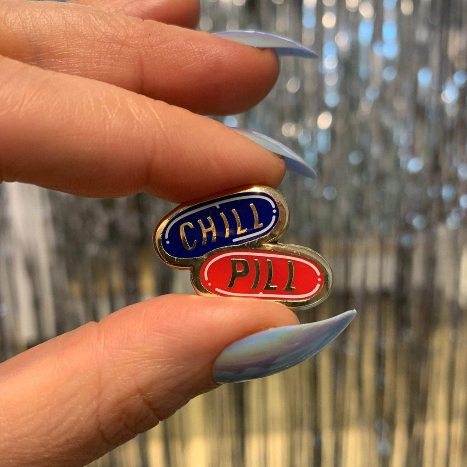 Take A Chill Pill Enamel Pin on Gift Card - Walmart.com
