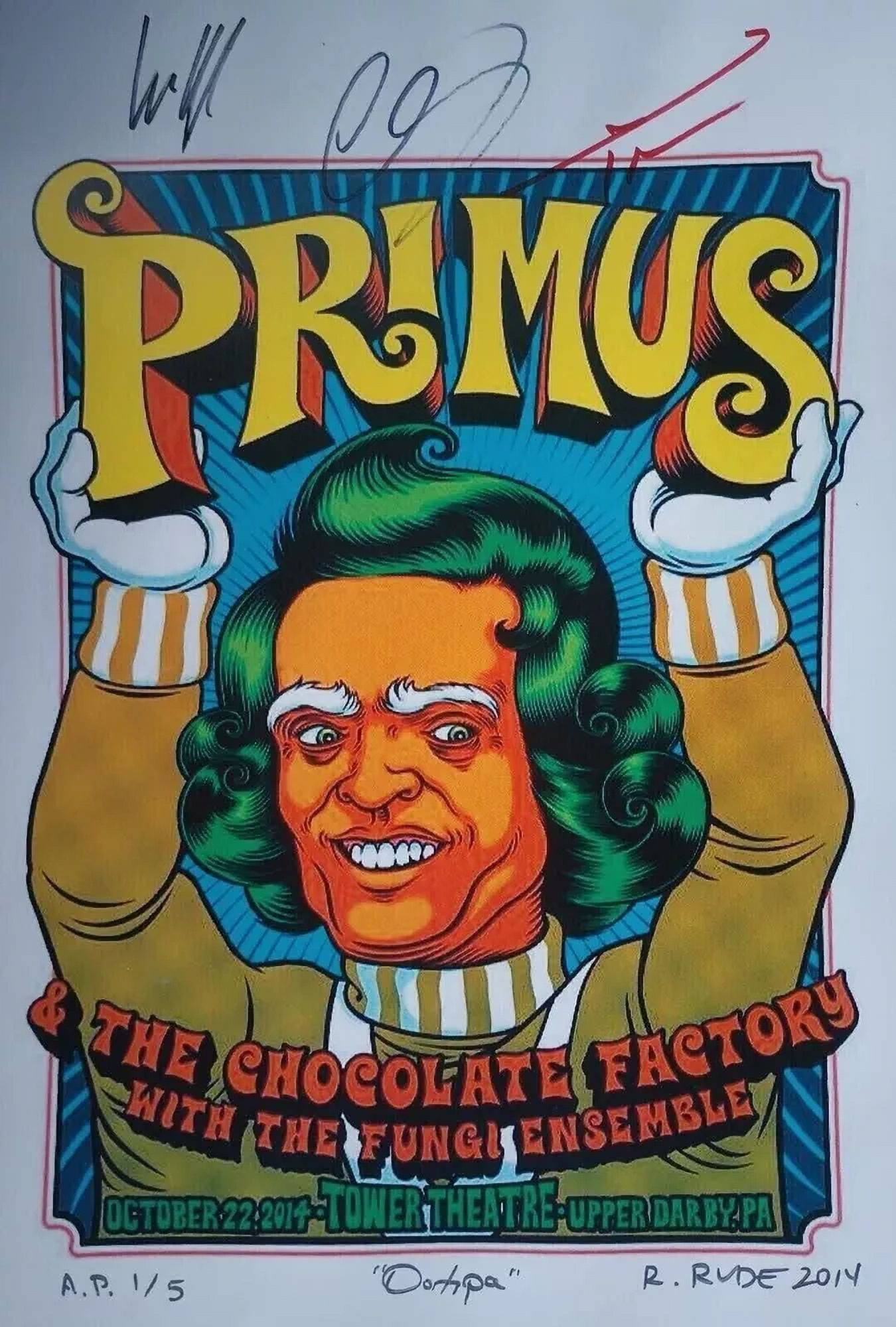 PRIMUS TOOL Concert Poster 1995 AND 2014 Reproduction reprint 24 x 36 ...