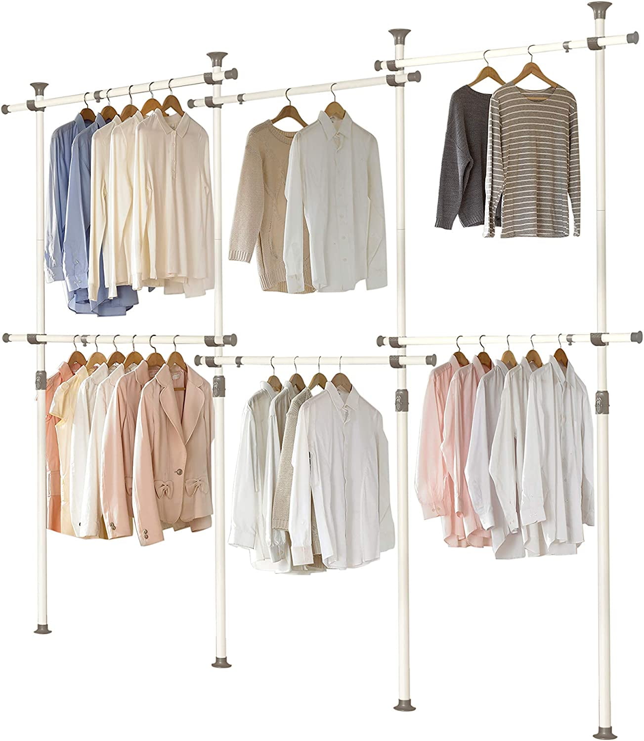 PRINCE HANGER Rack Heavy Duty One Touch System Load 1,056LBS Clothing ...