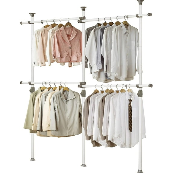 PRINCE HANGER Rack Heavy Duty One Touch System Load 704LBS Clothing ...