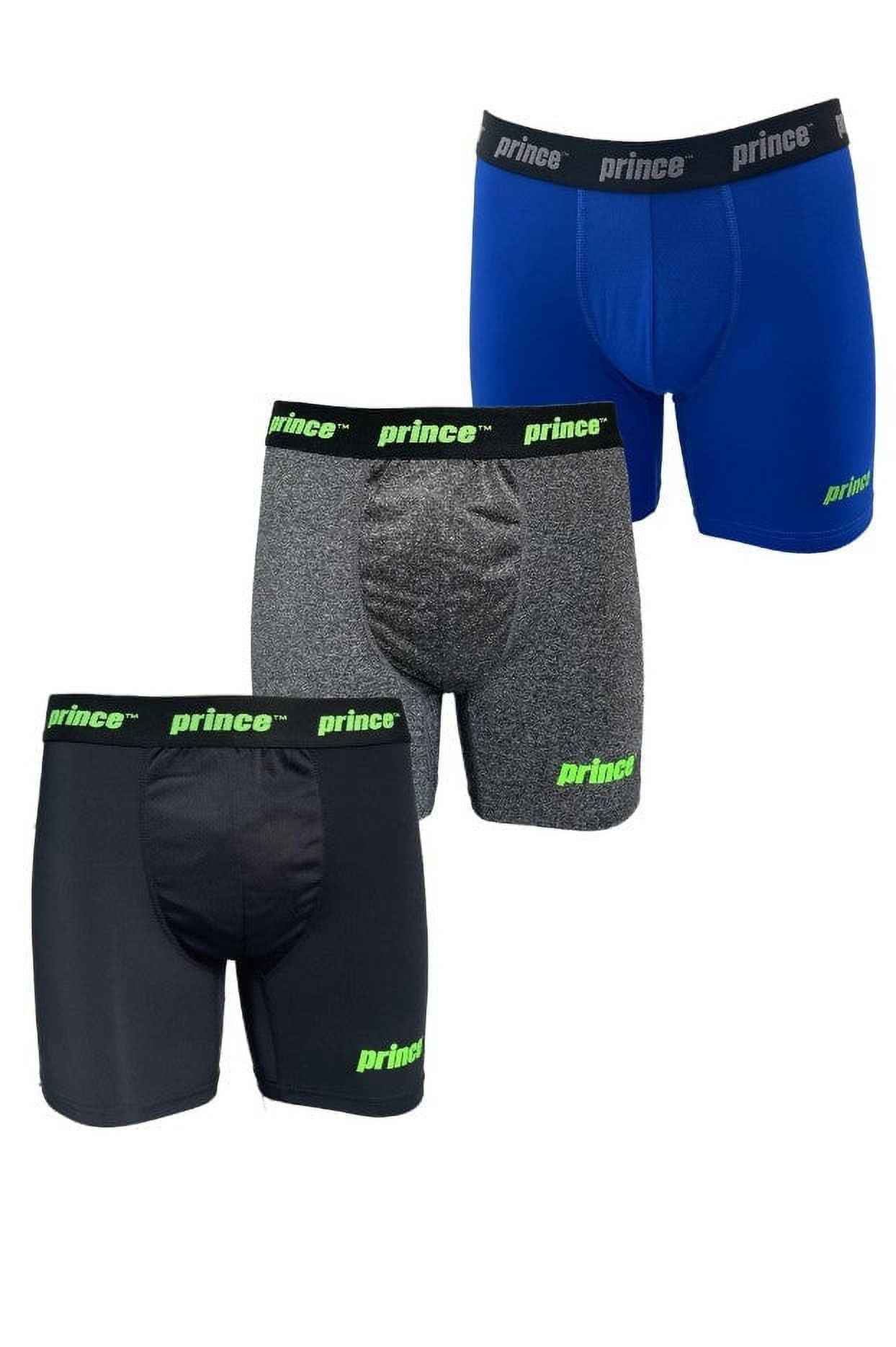 PRINCE Men's 3 Pack Performance Boxer Briefs - Walmart.com