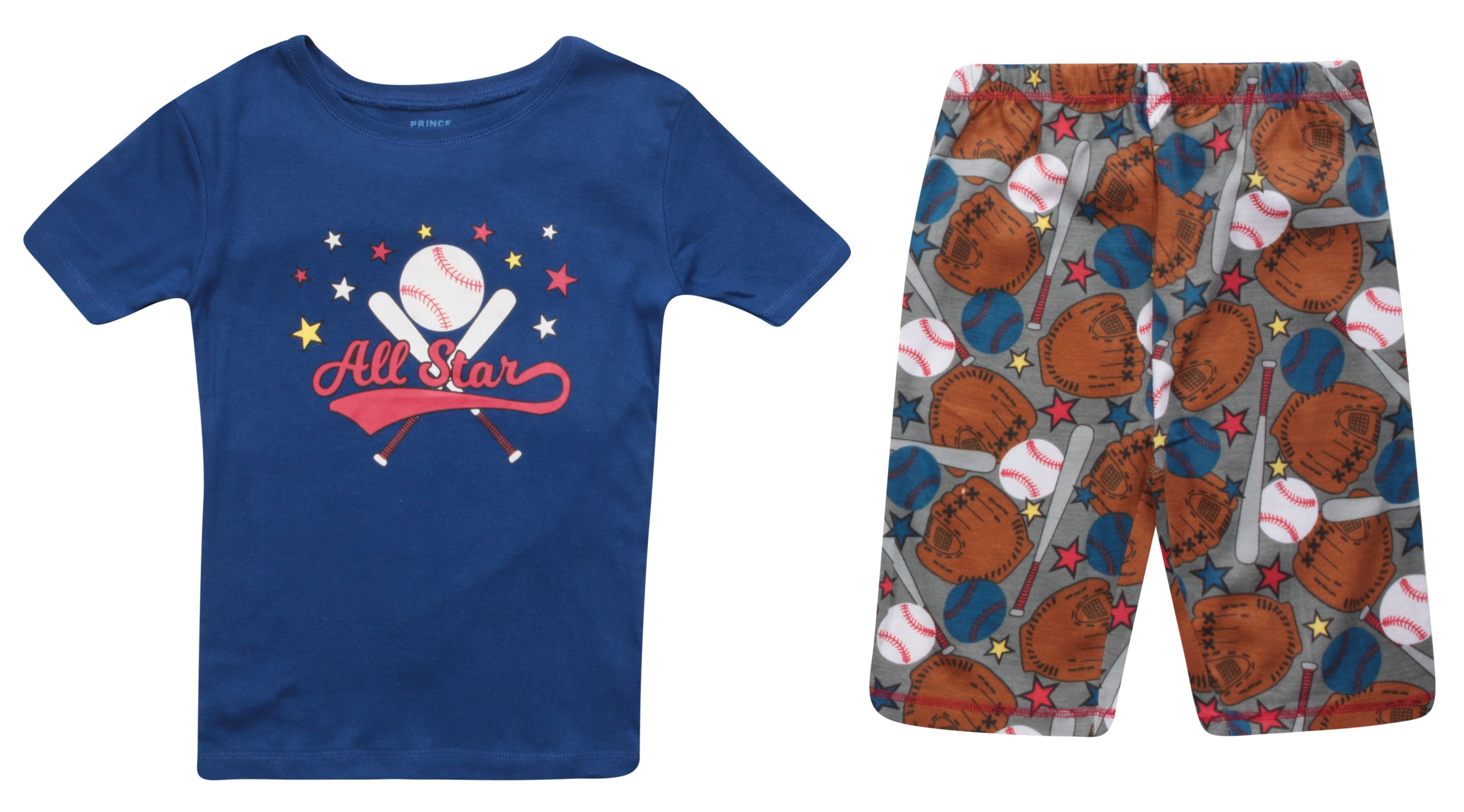 PRINCE OF SLEEP Boys' Cotton Pajama Sets, Kids Clothes Tops, Short ...