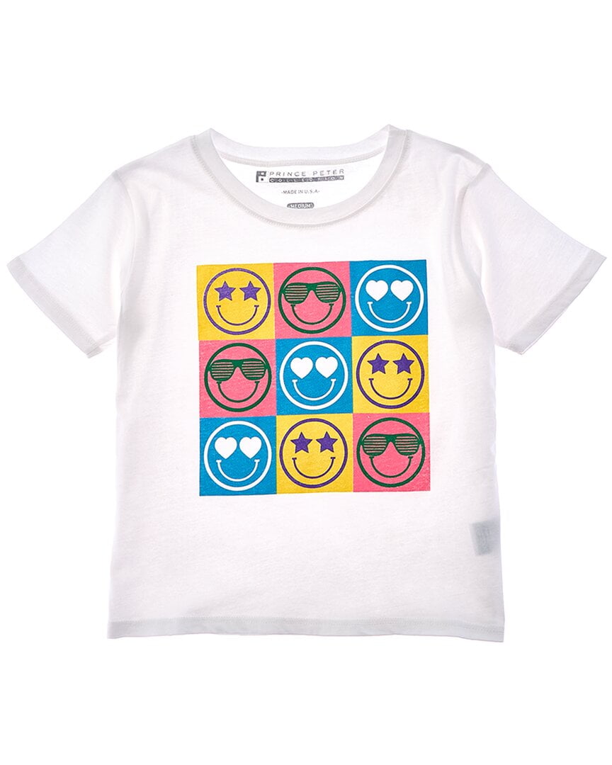 PRINCE PETER COLLECTION girls Prince Peter Happy Face Panels T-Shirt, l ...