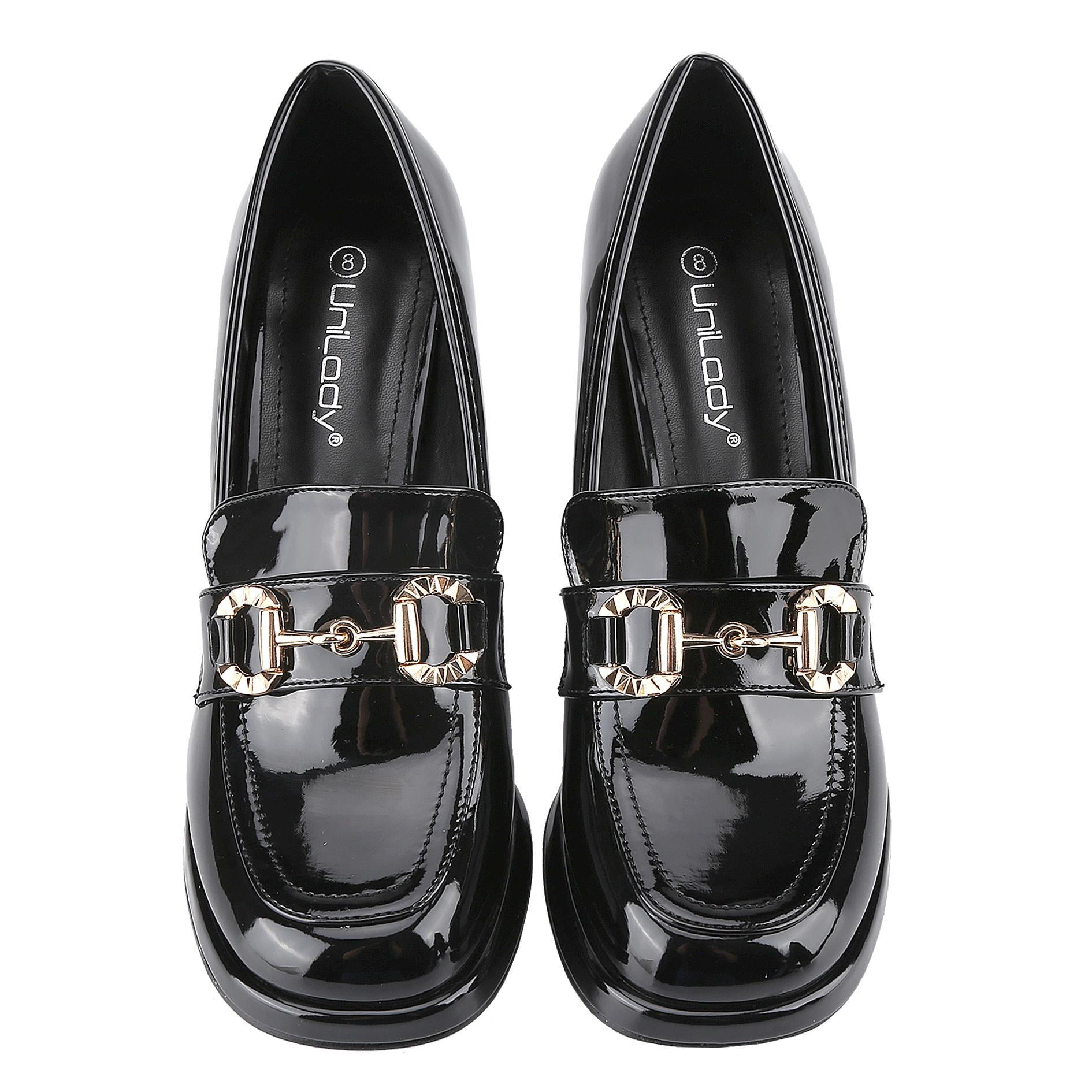 【PRINCESS-2】Chunky High Heels for Women Sexy Mary Jane Square Toe Heels ...