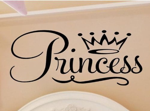 PRINCESS #2 ~ WALL DECAL, 11" x 26" - Walmart.com