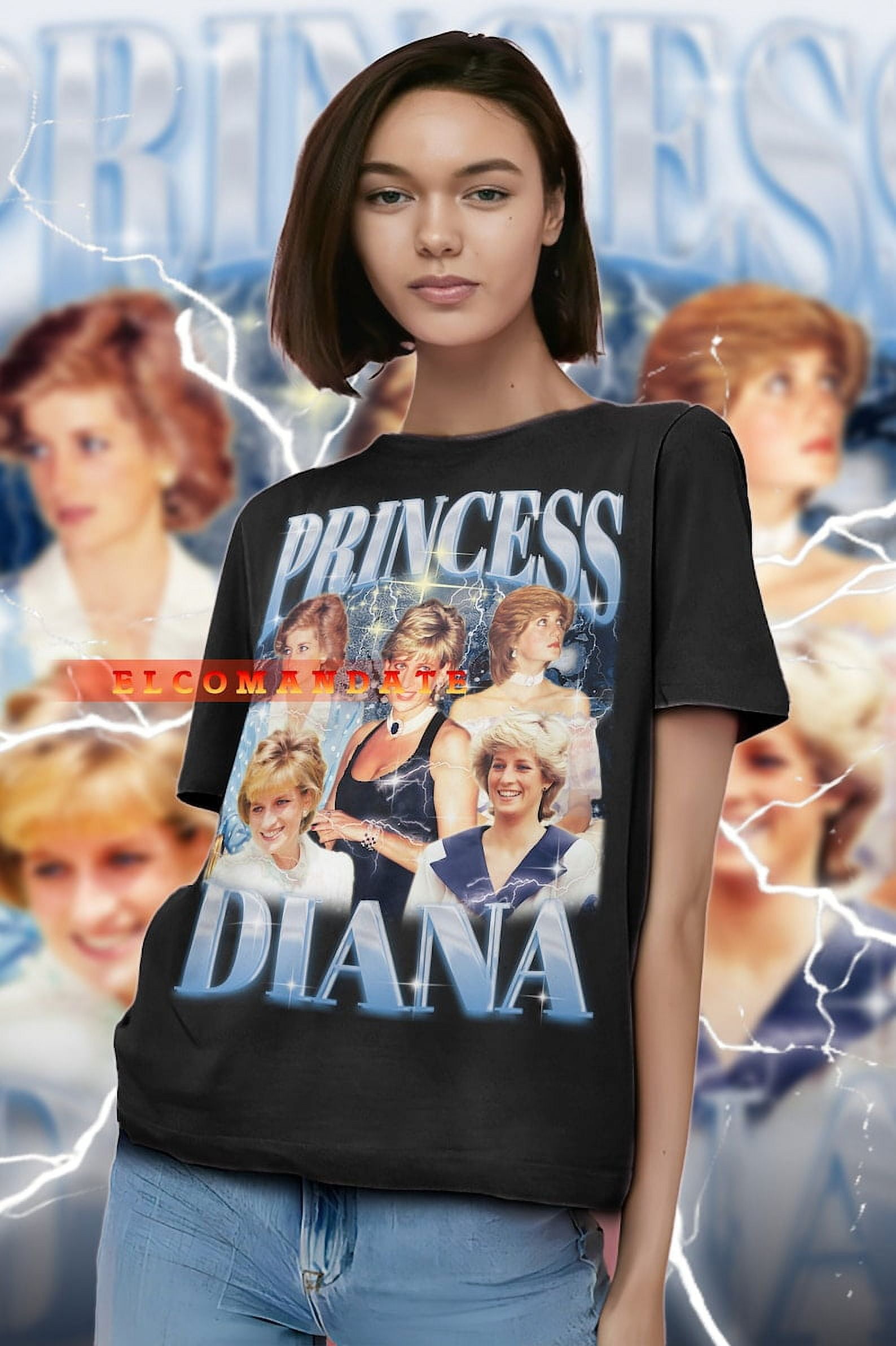 PRINCESS DIANA Vintage Shirt, Princess Diana Homage Tshirt, Princess ...