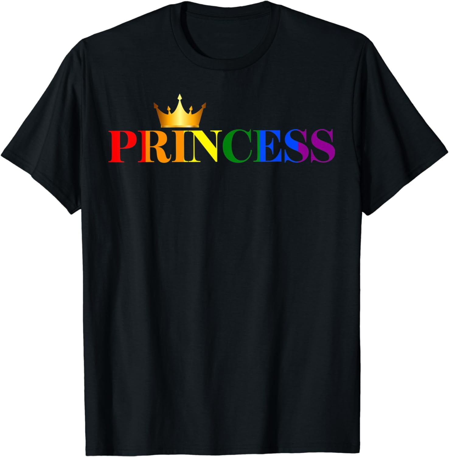 PRINCESS, LGBTQ LGBTQIA LGBTQ Ally graphic Gay pride T-Shirt - Walmart.com
