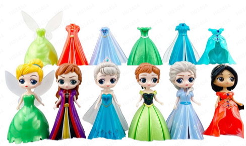 PRINCESS MAGIC CLIP Official Changeable FIGURES SET - Walmart.com