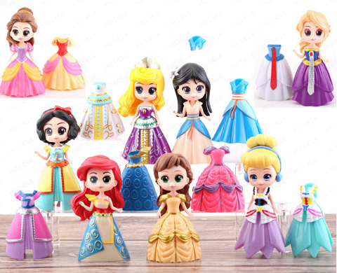PRINCESS MAGIC CLIP Changeable FIGURES SET - Walmart.com