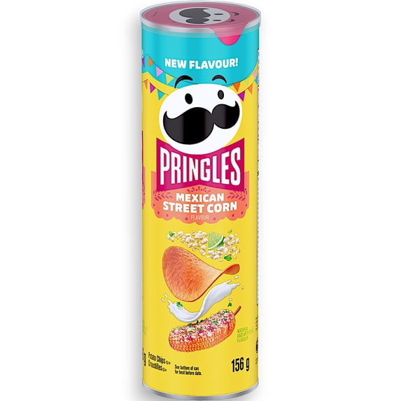 Pringles Mexican Street Corn Potato Crisps, 156g, Zesty Spices and ...