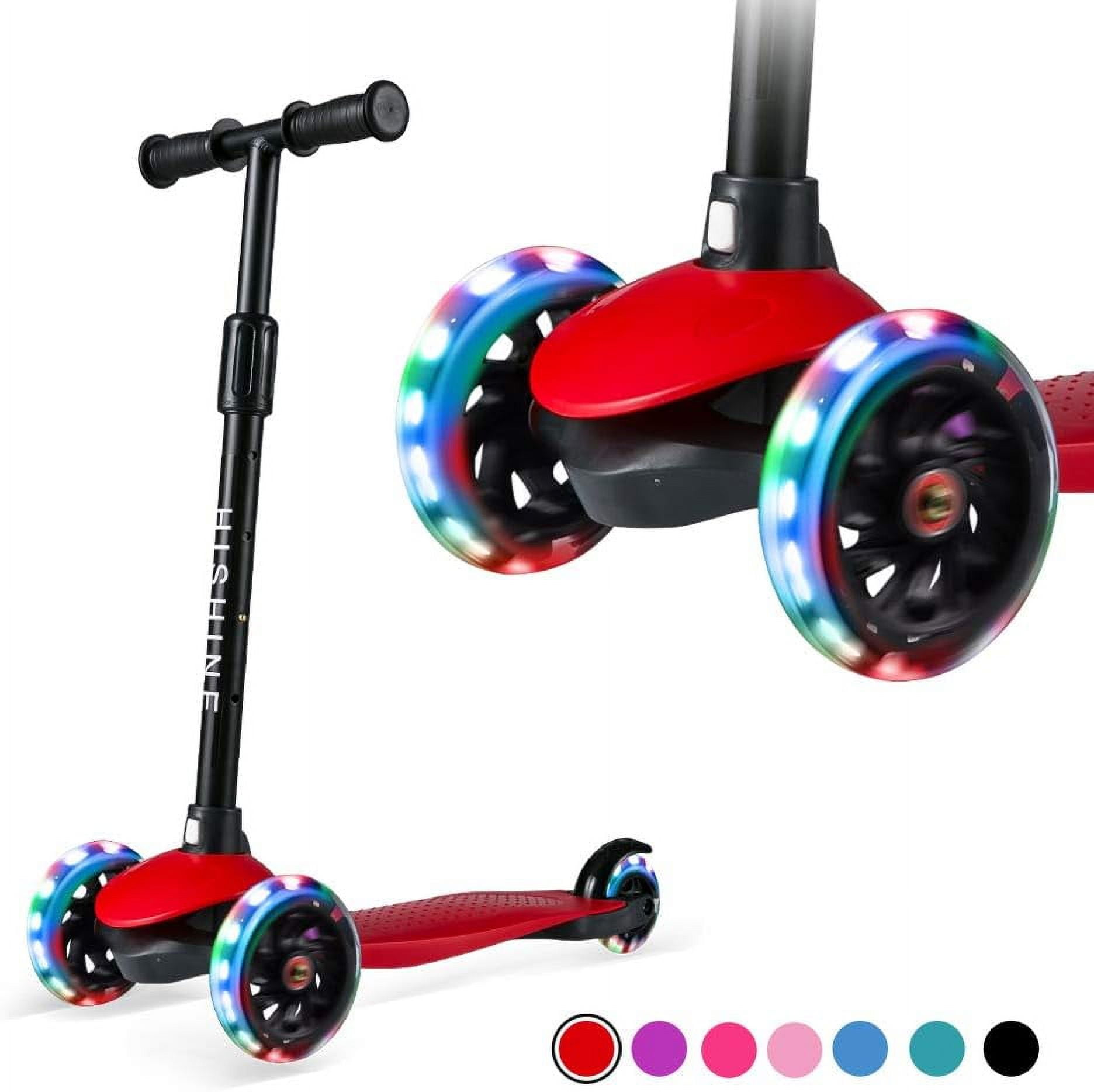 PRINIC 3-Wheel Kick Scooter for Kids & Toddlers, Adjustable Height ...
