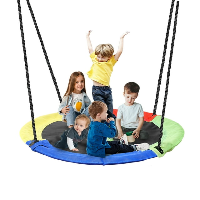 PRINIC 43" 700LBS Saucer Tree Swing for Kids, Waterproof Flying Saucer Swing for indoor ...
