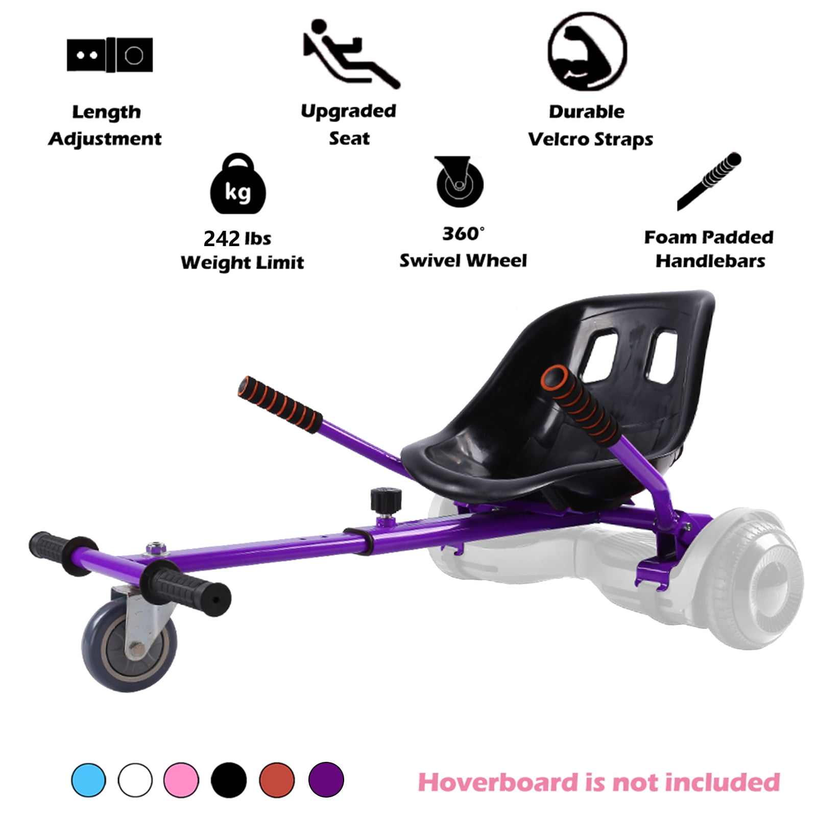 PRINIC Heavy Duty Hover Go Kart Conversion Kit for 6.5"/8"/10 ...