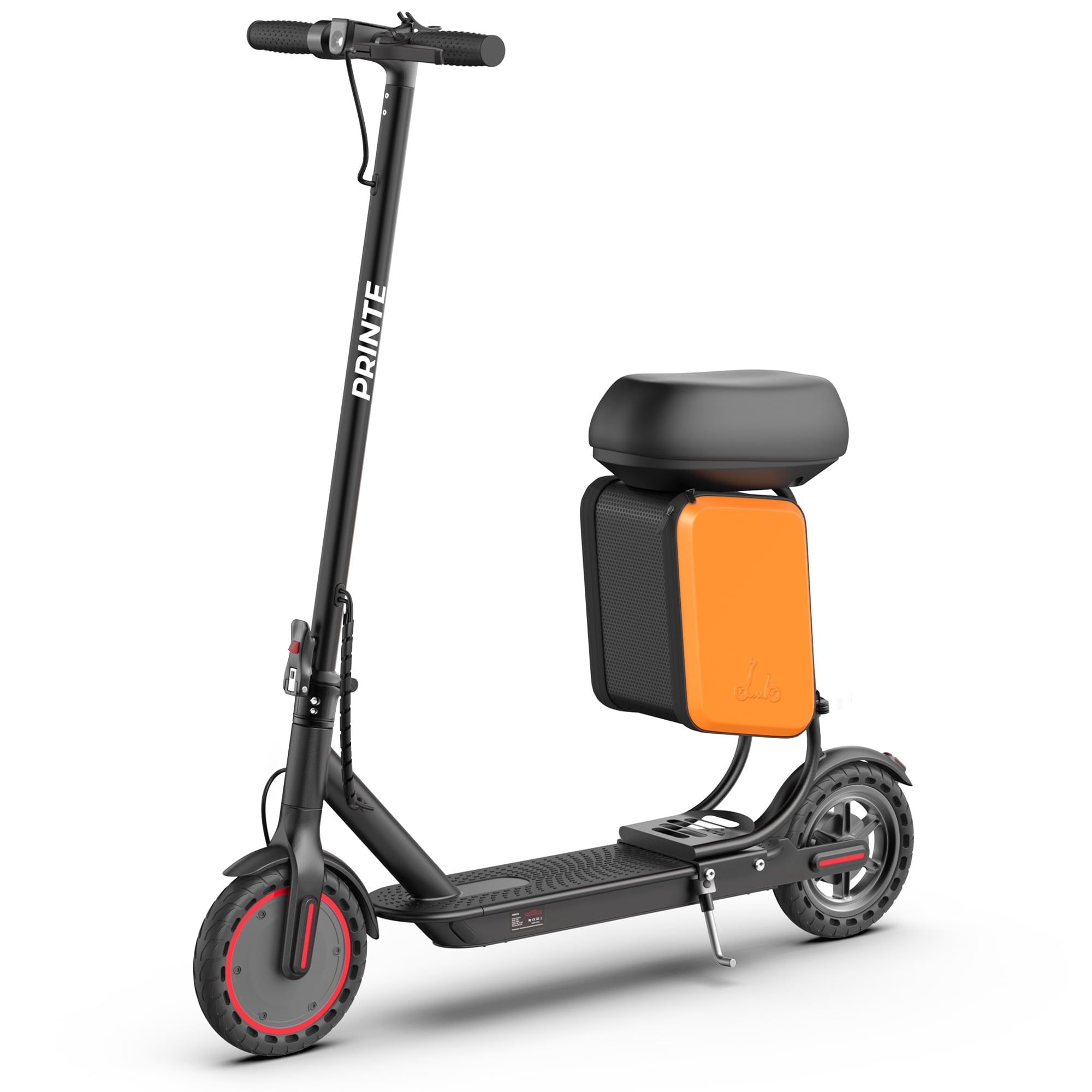 PRINTE N1 Electric Scooter 350W with Seat and Storage Bag, LCD Display ...